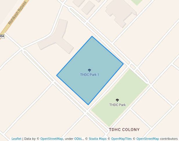 THDC Park 1 in Rishikesh | Map and Routes