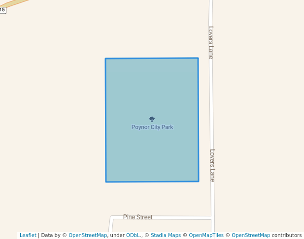 Poynor City Park in LaRue | Map and Routes