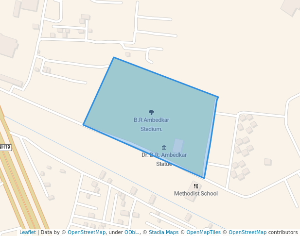 B.R Ambedkar Stadium. in Dankuni | Map and Routes