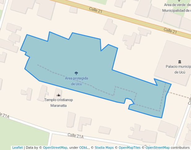 Area protegida de Ucú in Ucú | Map and Routes