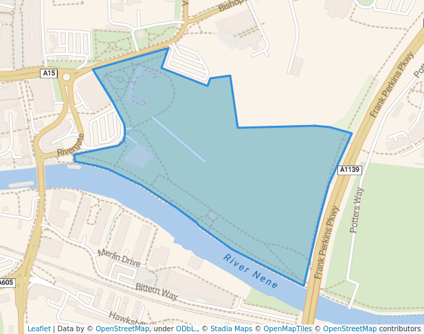Embankment in Peterborough | Map and Routes