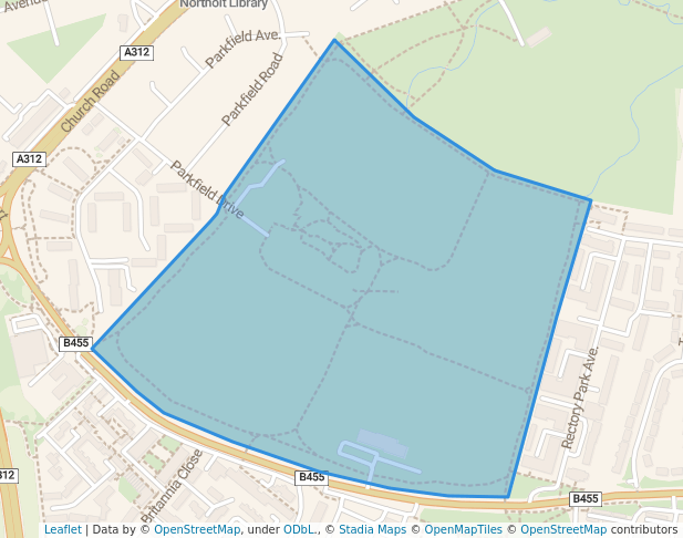 Rectory Park in Northolt | Map and Routes