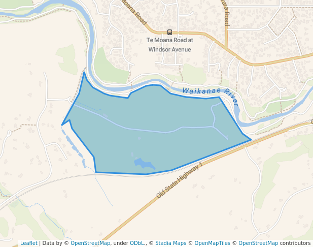 Otaraua Park in Paraparaumu | Map and Routes