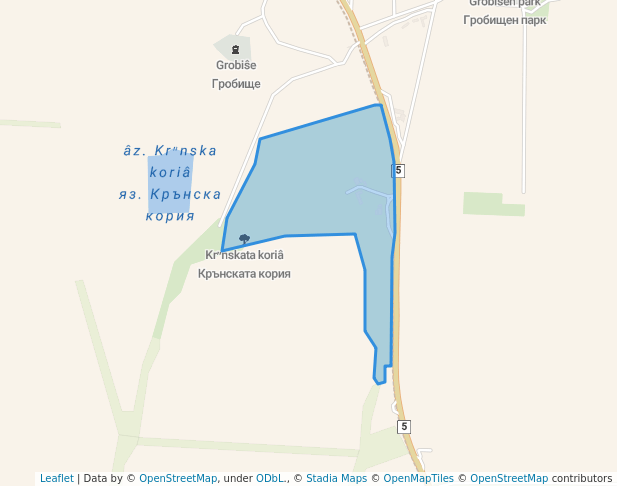 Крънската кория in Kran | Map and Routes