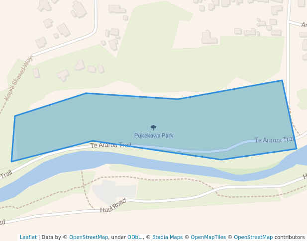 Pukekawa Park in Waikanae | Map and Routes
