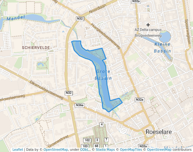 Geitepark in Roeselare | Map and Routes