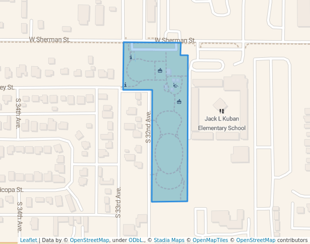 Kuban Park in Phoenix | Map and Routes
