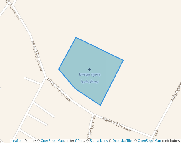 بوستان شورا in Fariman | Map and Routes