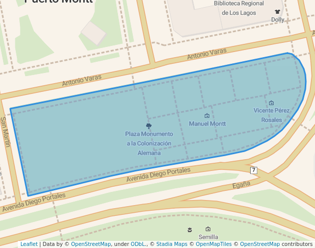 Plaza Monumento a la Colonización Alemana in Puerto Montt | Map and Routes