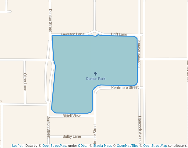 Denton Park in Aveley | Map and Routes