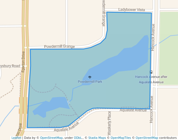Powdermill Park in Aveley | Map and Routes