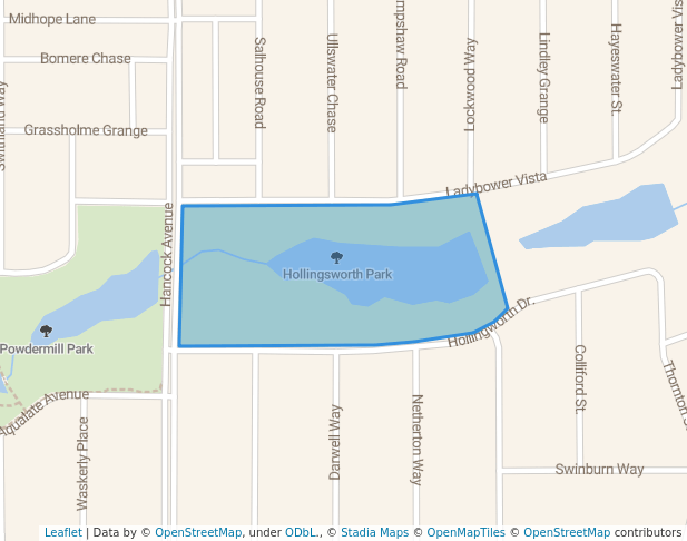 Hollingsworth Park in Aveley | Map and Routes