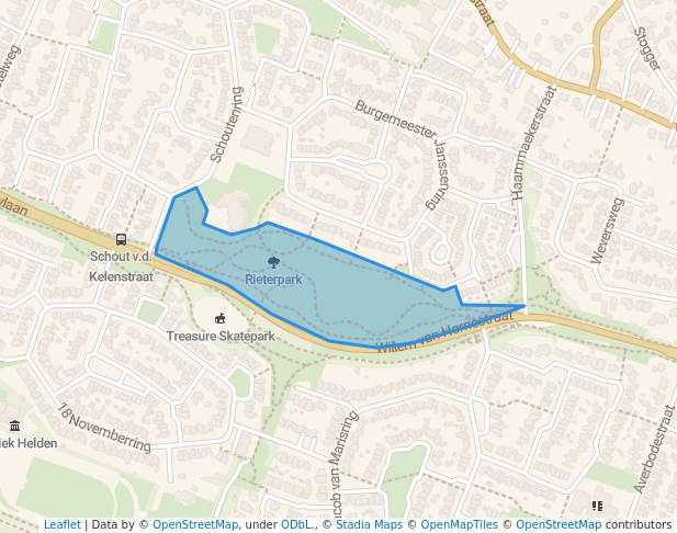 Rieterpark in Panningen | Map and Routes