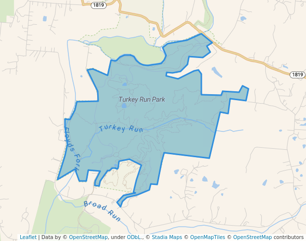 Turkey Run Park in Louisville | Map and Routes