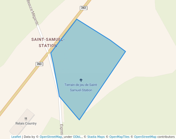 Terrain de jeu de Saint-Samuel-Station in Sainte-Cécile-de-Whitton ...