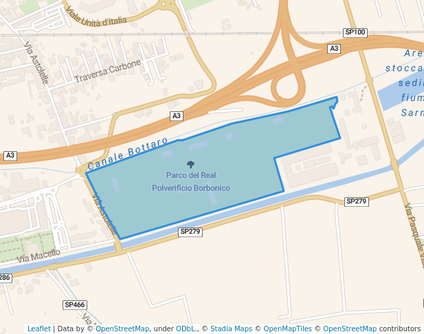 Parco del Real Polverificio Borbonico in Scafati | Map and Routes