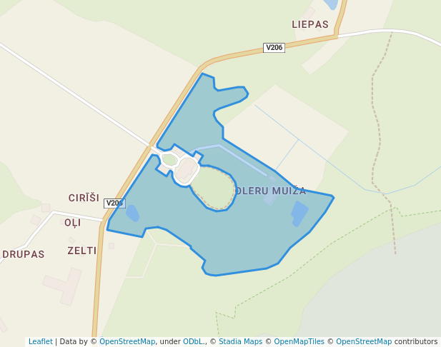 Oleru muižas parks in Oleri | Map and Routes