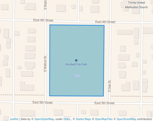 Kimball City Park in Kimball | Map and Routes