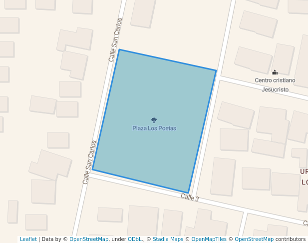 Plaza Los Poetas in Barcelona | Map and Routes