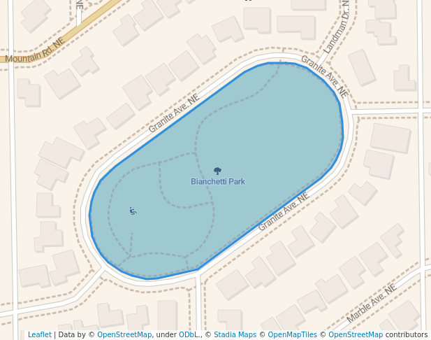 Bianchetti Park in Albuquerque | Map and Routes