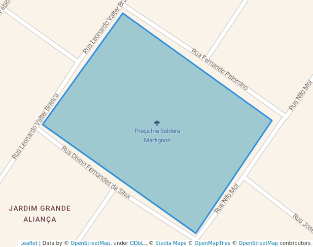 Praça Iria Soldera Martignon in Sertãozinho | Map and Routes