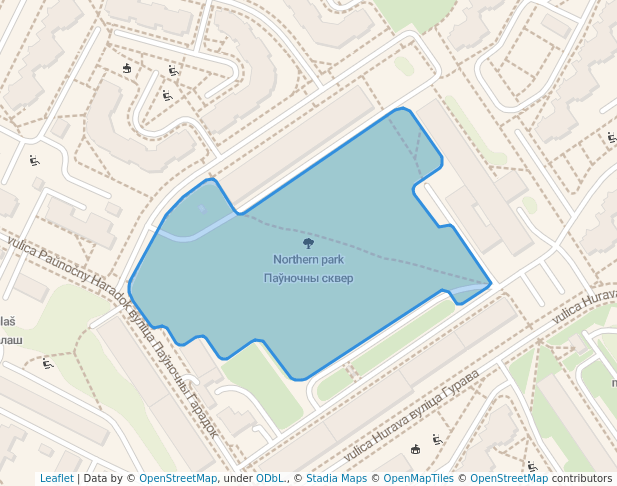 Northern park in Brest | Map and Routes
