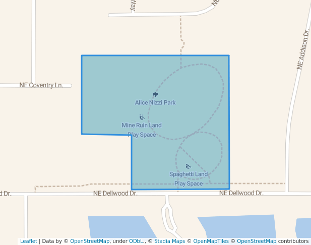 Alice Nizzi Park in Waukee | Map and Routes