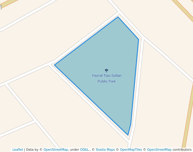 Hazrat Tipu Sultan Public Park in Ballari | Map and Routes