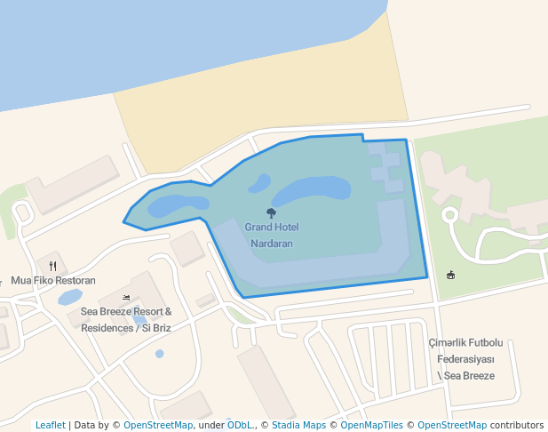 Grand Hotel Nardaran in Nardaran | Map and Routes