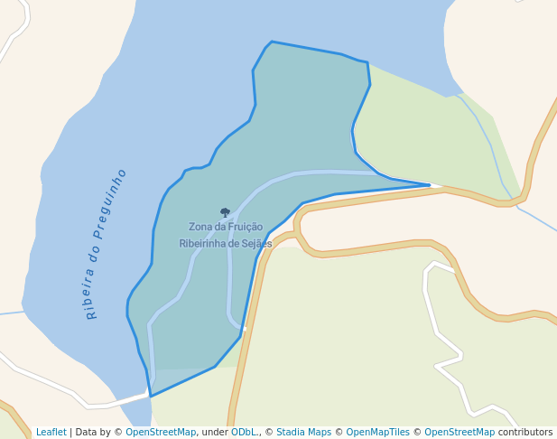 Zona da Fruição Ribeirinha de Sejães in Sejães | Map and Routes