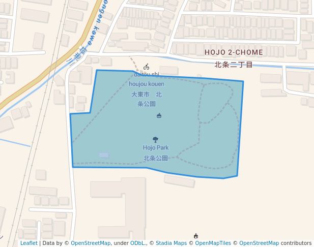Hojo Park in Daito | Map and Routes