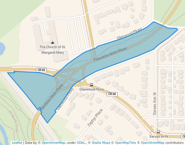 Theodore Wirth Parkway in Golden Valley | Map and Routes