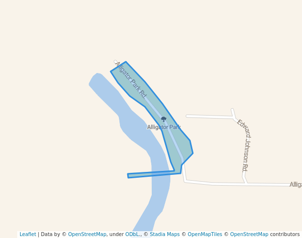Alligator Park in Starks | Map and Routes