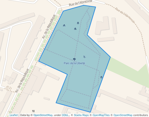Parc de la Liberté in La Courneuve | Map and Routes
