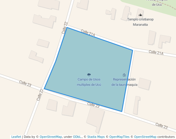 Campo de Usos multiples de Ucú in Ucú | Map and Routes