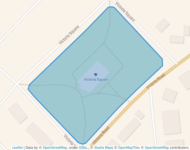 Victoria Square in Penarth | Map and Routes