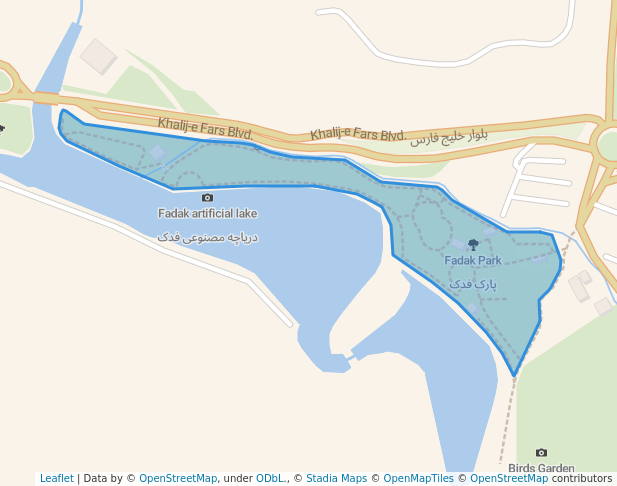 Fadak Park in Borujerd | Map and Routes