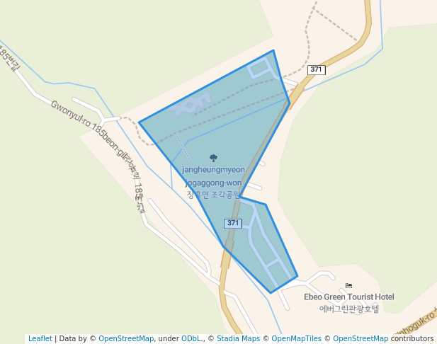 장흥면 조각공원 in Yangju-si | Map and Routes