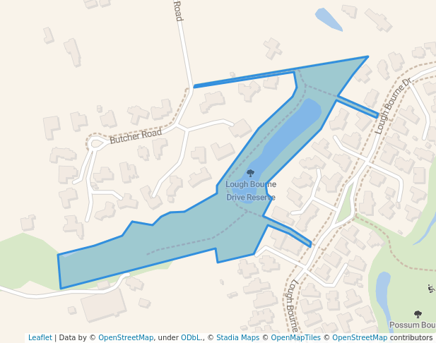 Lough Bourne Drive Reserve in Pukekohe | Map and Routes