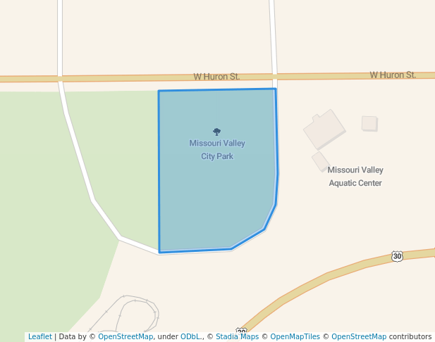 Missouri Valley City Park in Missouri Valley | Map and Routes