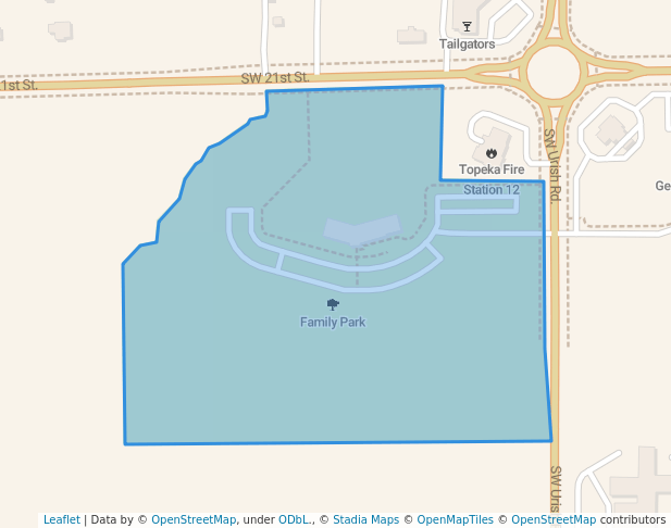 Family Park in Topeka | Map and Routes