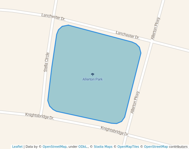 Allerton Park in El Paso | Map and Routes