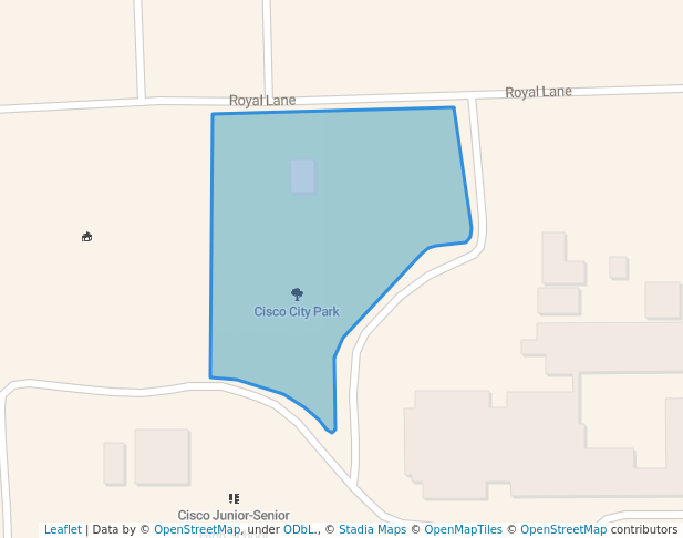 Cisco City Park in Cisco | Map and Routes