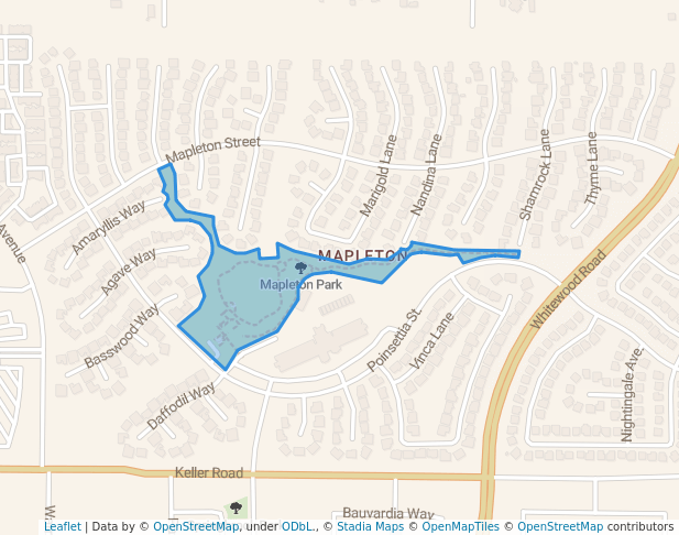 Mapleton Park in Murrieta | Map and Routes