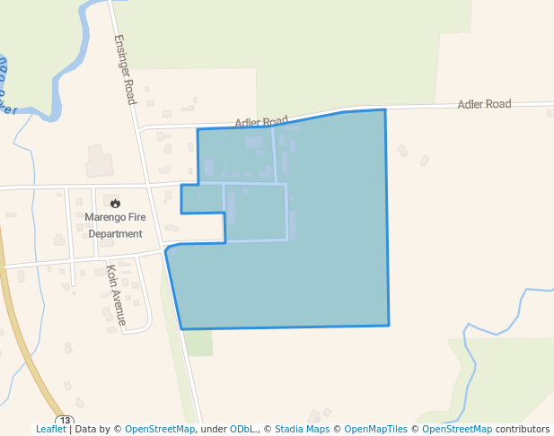 Ashland County Fairgrounds in Marengo | Map and Routes