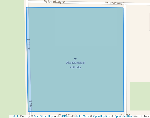 Alex Municipal Authority in Alex | Map and Routes