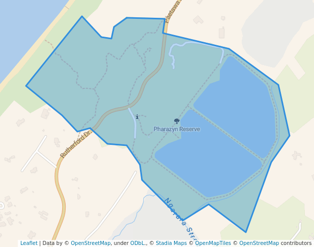 Pharazyn Reserve in Waikanae Beach | Map and Routes
