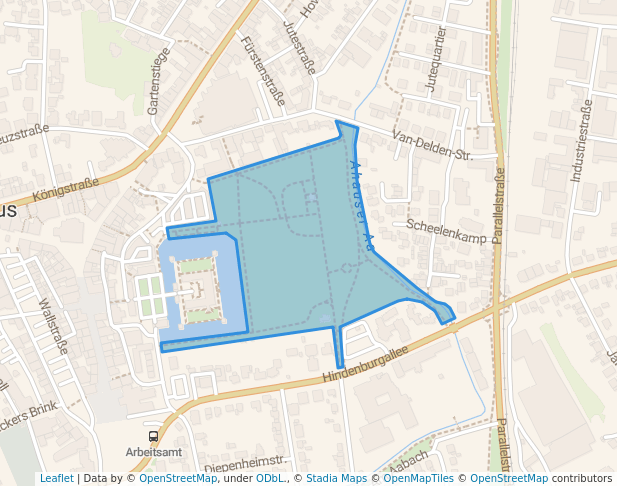 Schlosspark in Ahaus | Map and Routes