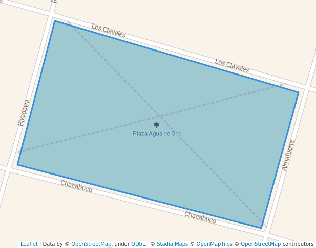 Plaza Agua de Oro in General Rodríguez | Map and Routes