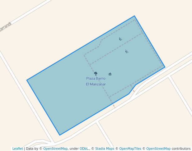 Plaza Barrio El Manzanar in Villa Rosa | Map and Routes